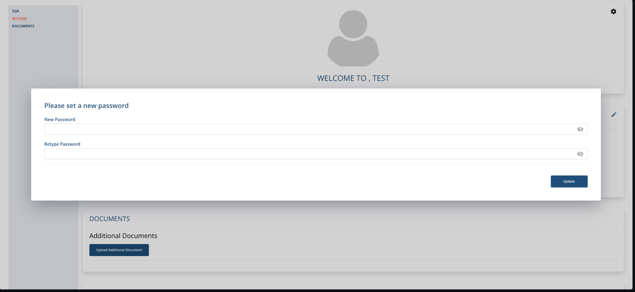 Secure password workflow