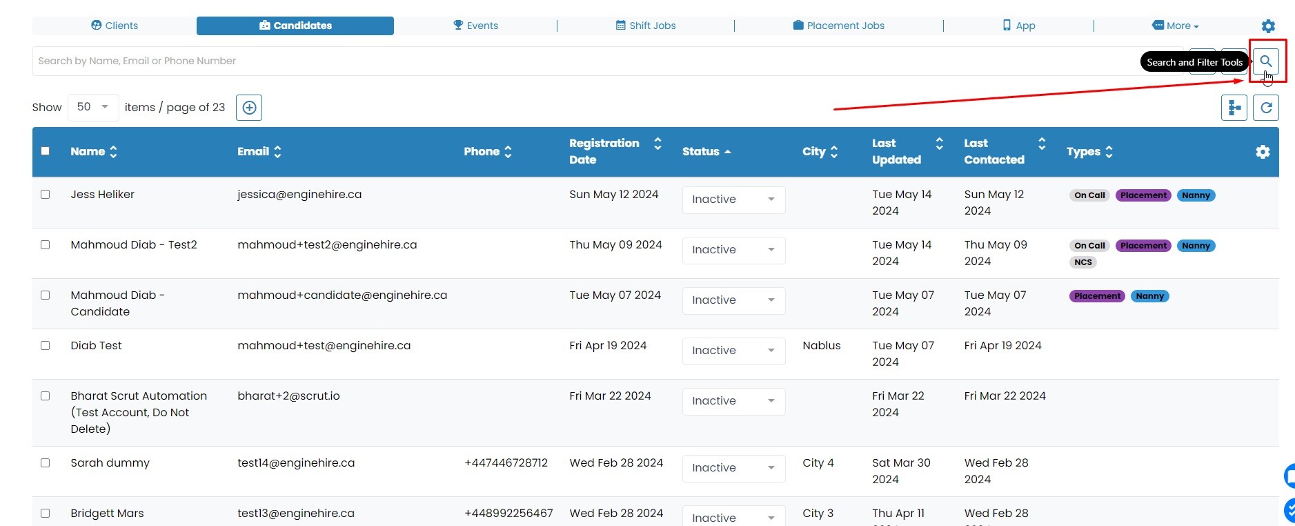 How to hide/exclude a certain Type using advanced search
