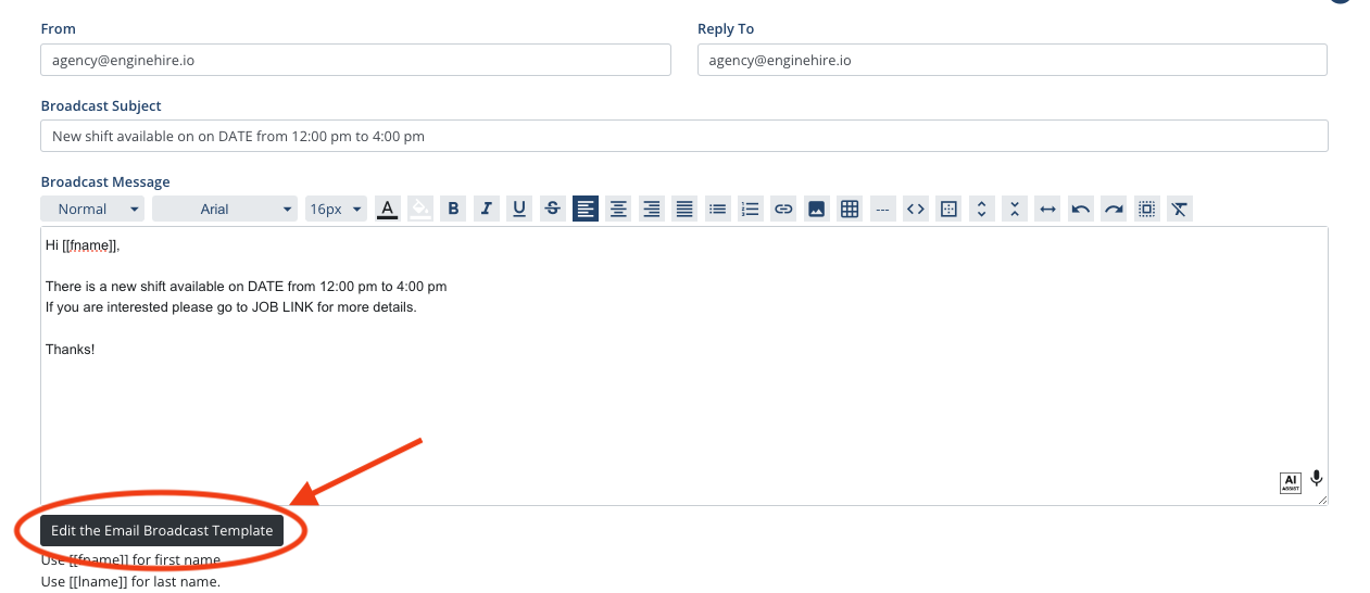 How To Edit And Create An Email Template For The Broadcast Email Of ...