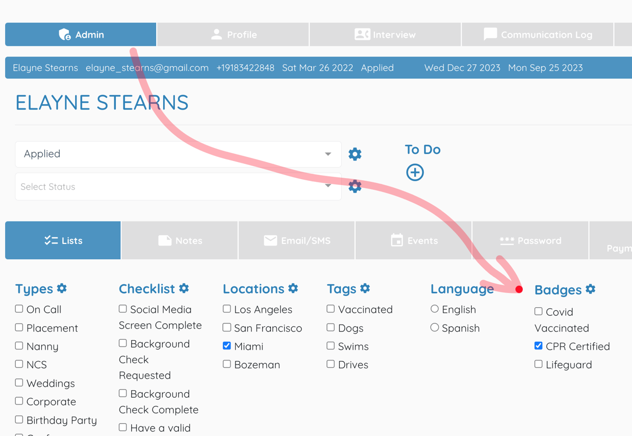 Add Badges To Candidate Profiles