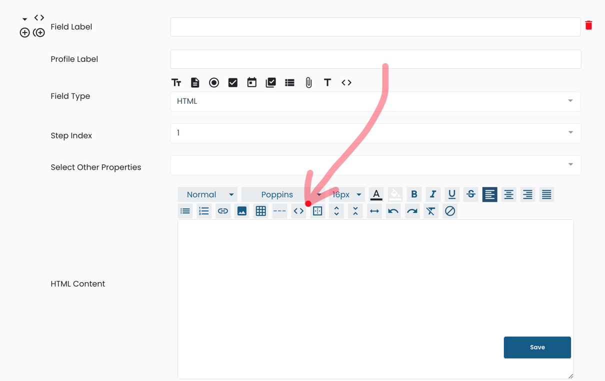 Create a Button for Email Templates, Profiles, and Applications