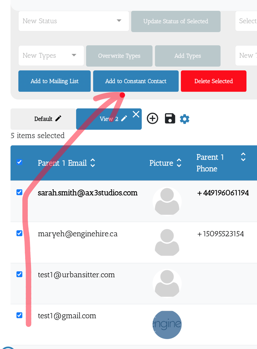 Contant Contact Integration