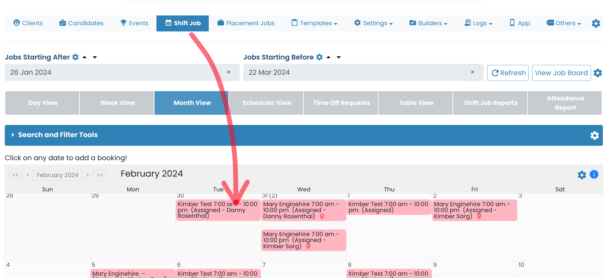 How Admin Can Cancel A Shift Job.