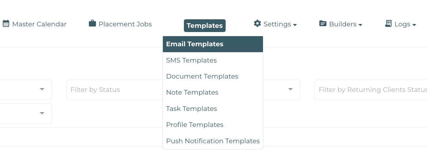 Send And Create An Email Template To Share A Candidate To A Client.