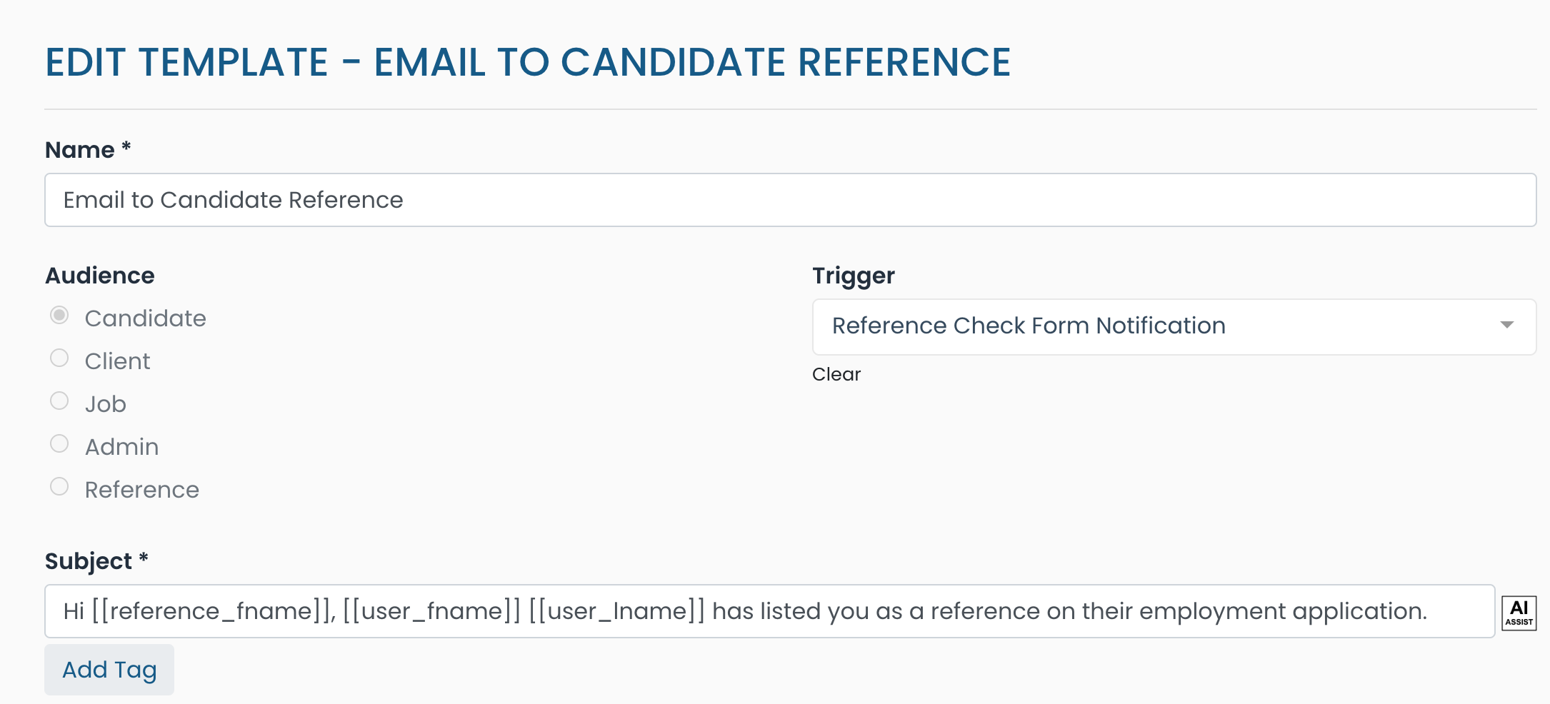 Create An Automated Reference Check Email