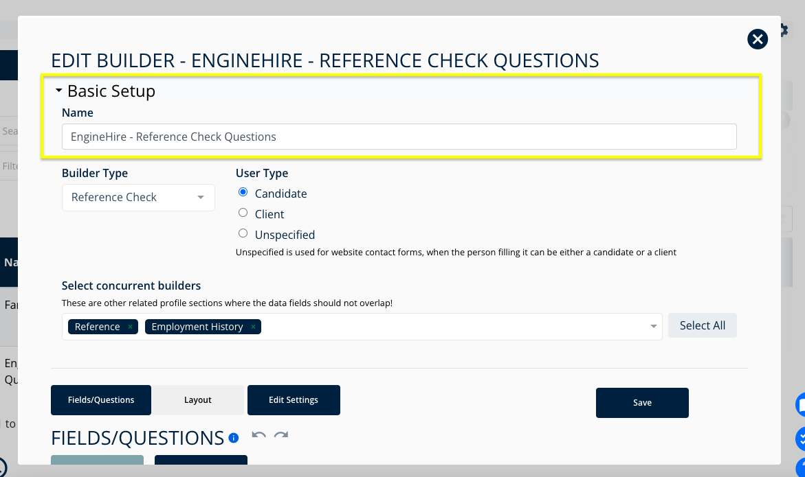 How to Edit Reference Check Forms