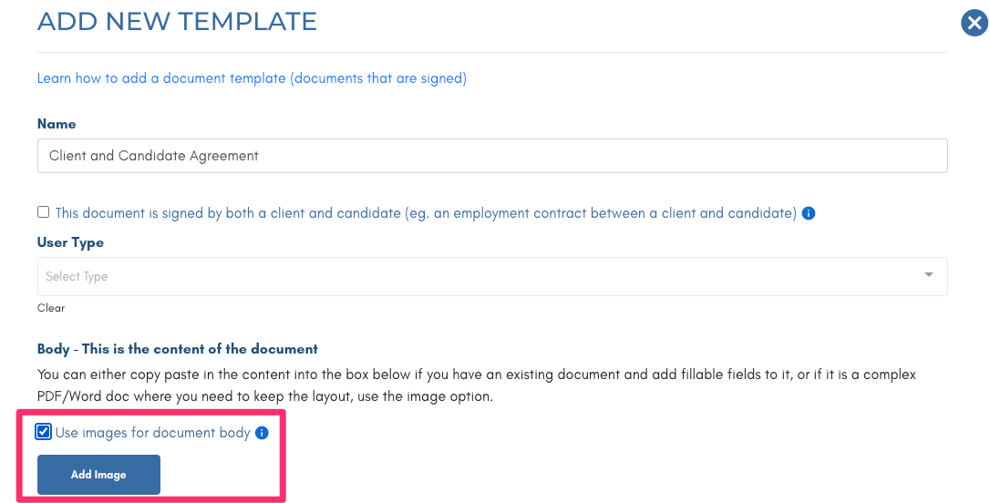 How to create a Document Template (signable document). Add Fillable Fields.