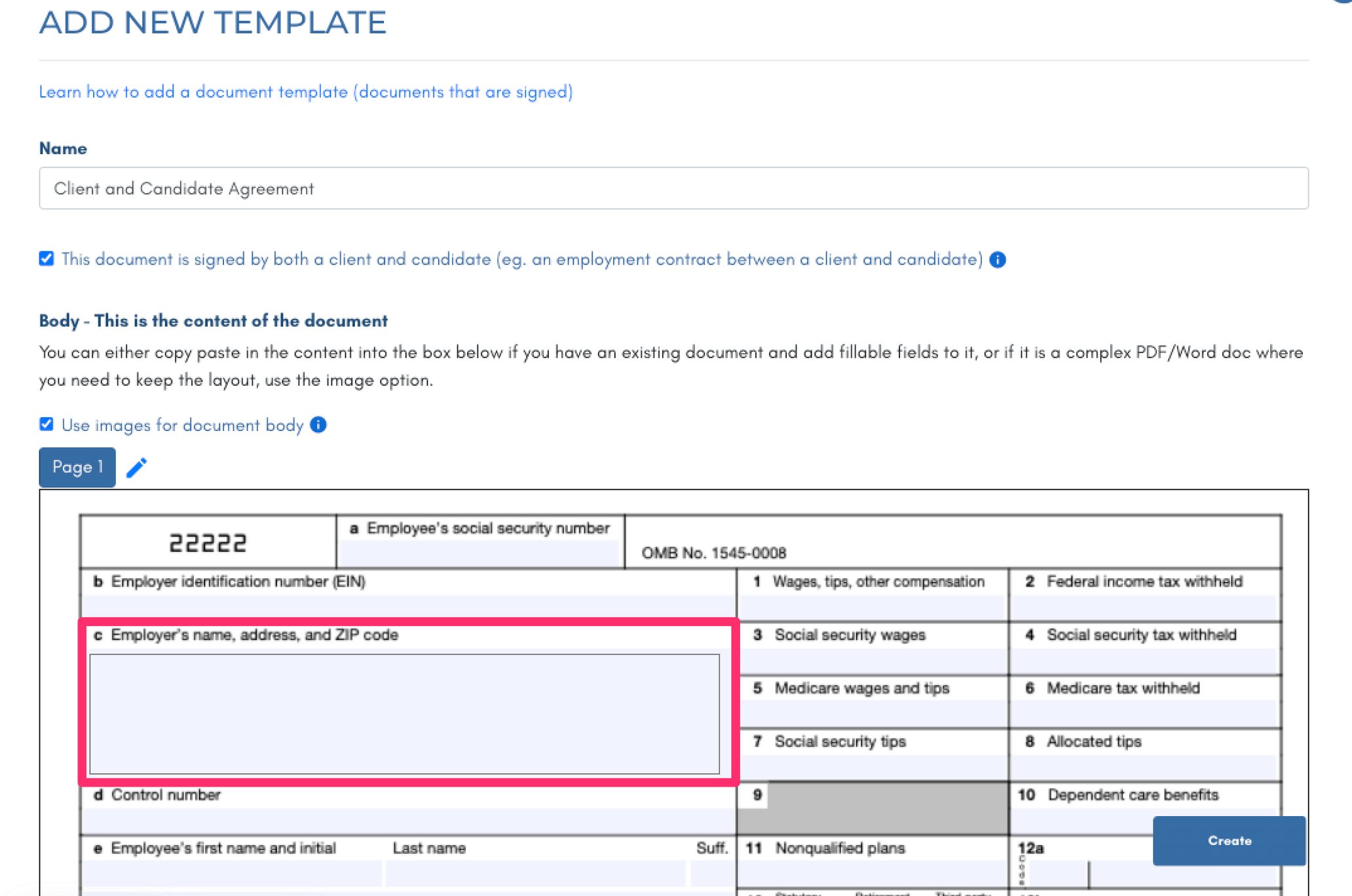 How to create a Document Template (signable document). Add Fillable Fields.