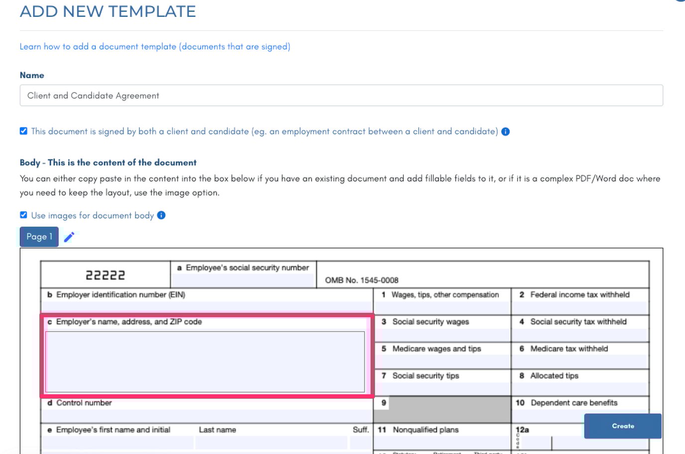 How to create a Document Template (signable document). Add Fillable Fields.