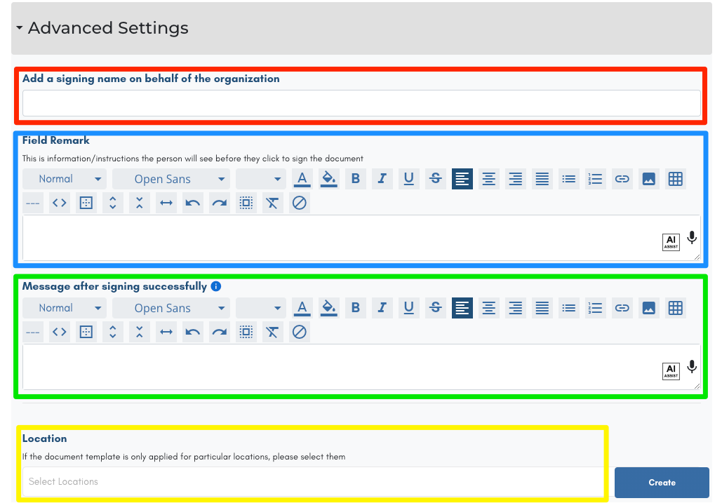 How to create a Document Template (signable document). Add Fillable Fields.