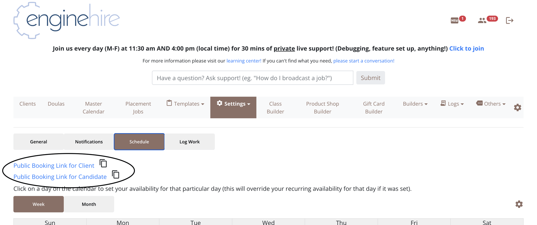How to use the admin internal scheduler