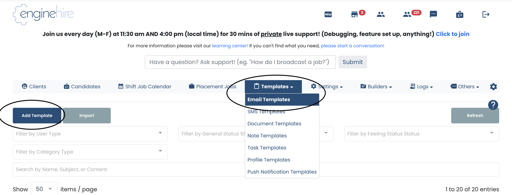 How to remind references to complete the reference check forms