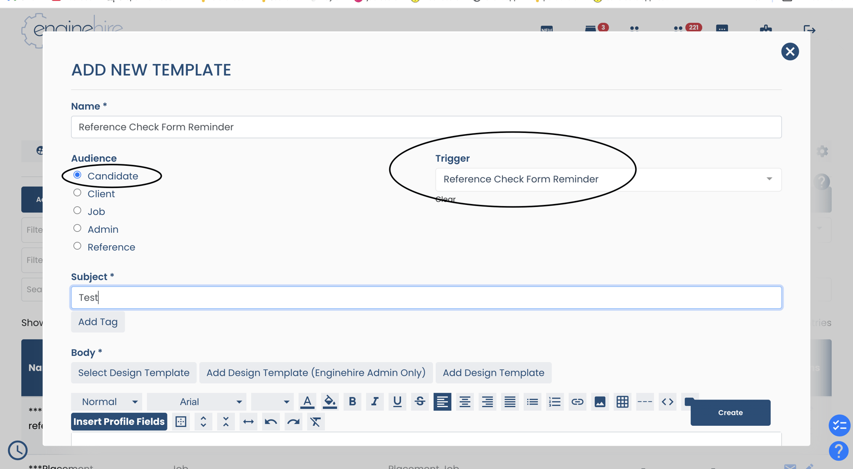 How to remind references to complete the reference check forms