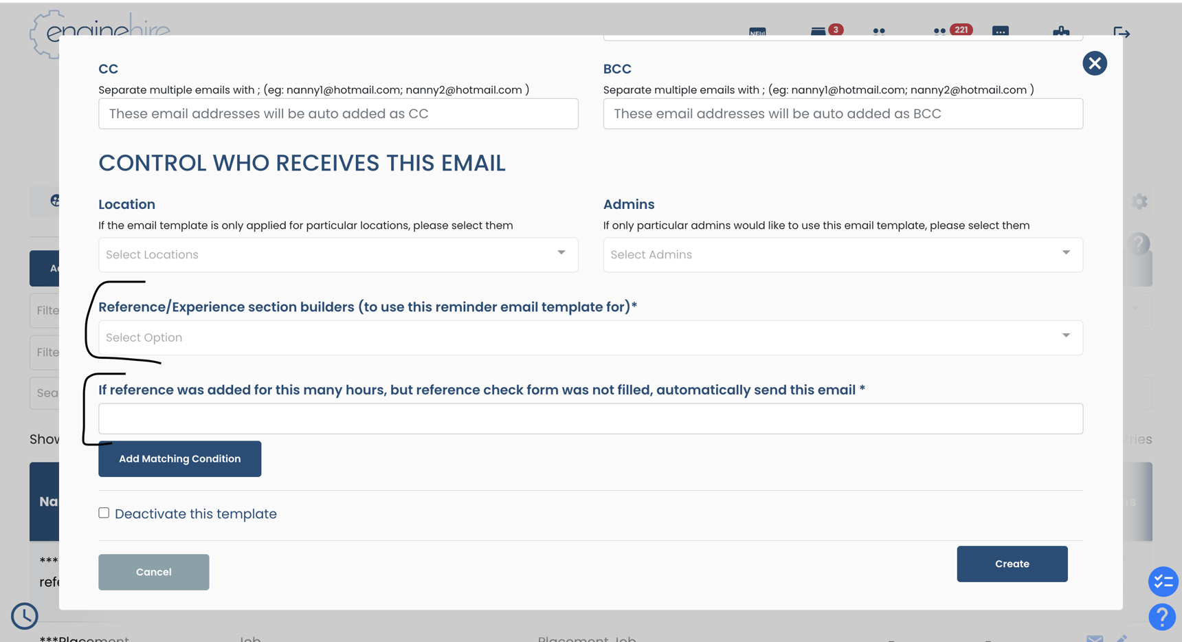 How to remind references to complete the reference check forms
