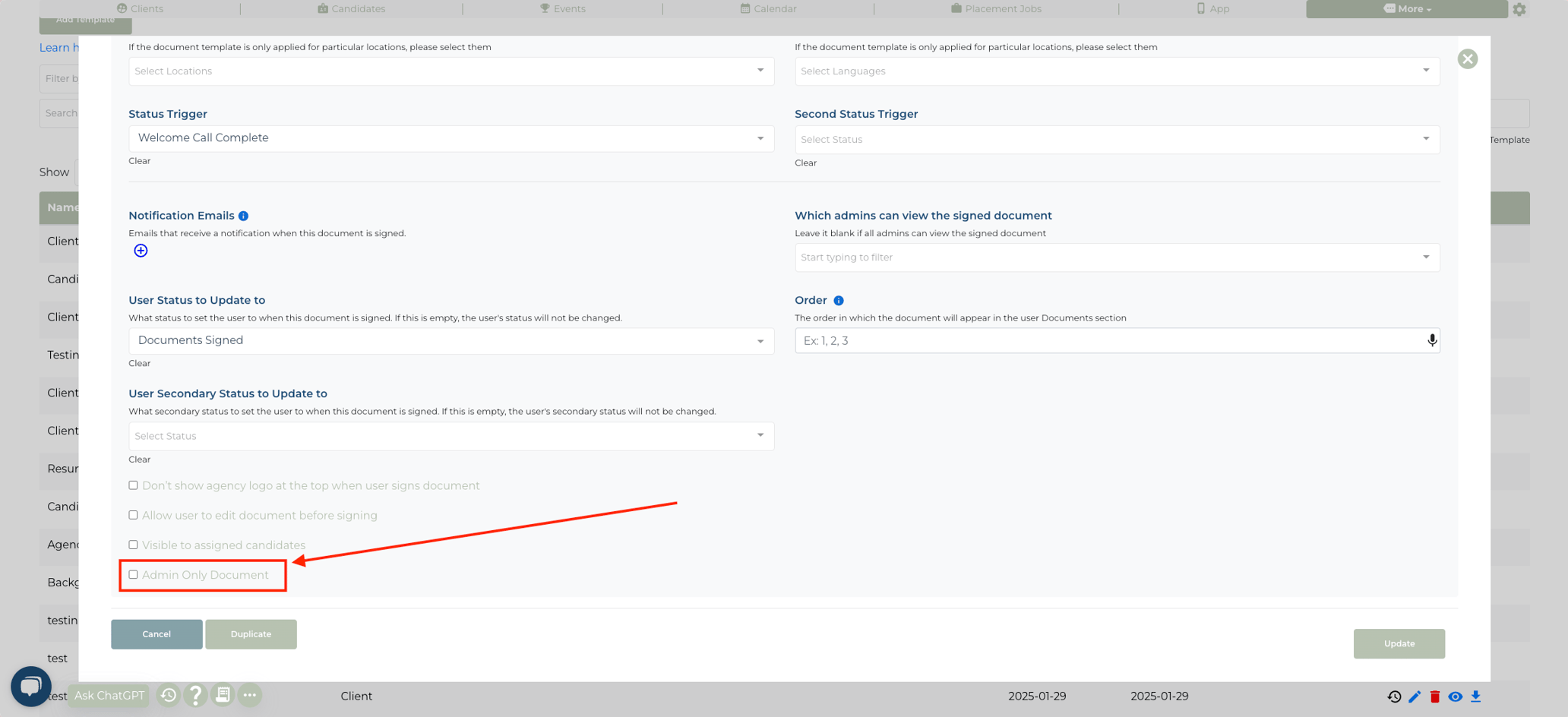 How to Set Signable Documents to Admin-Only View