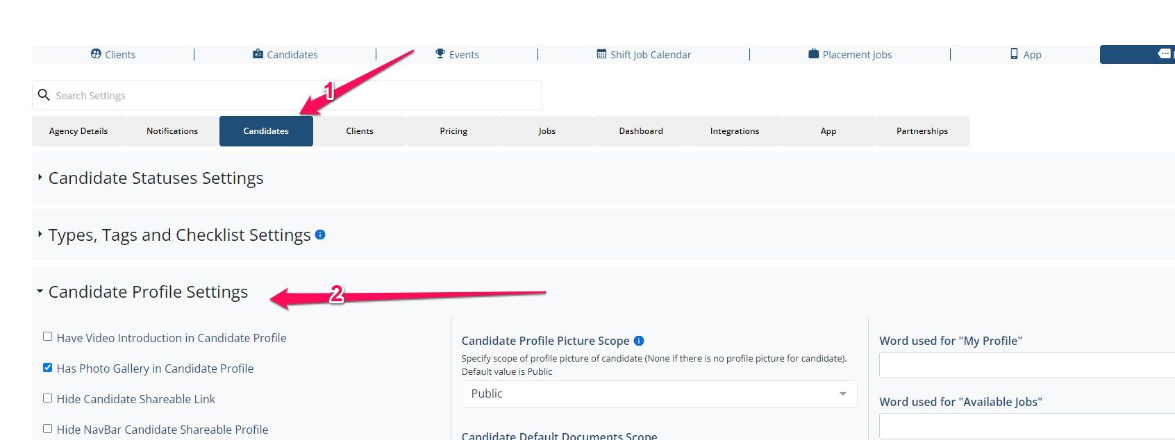 How to Control when a Candidate See And Change the Text for the “My ...