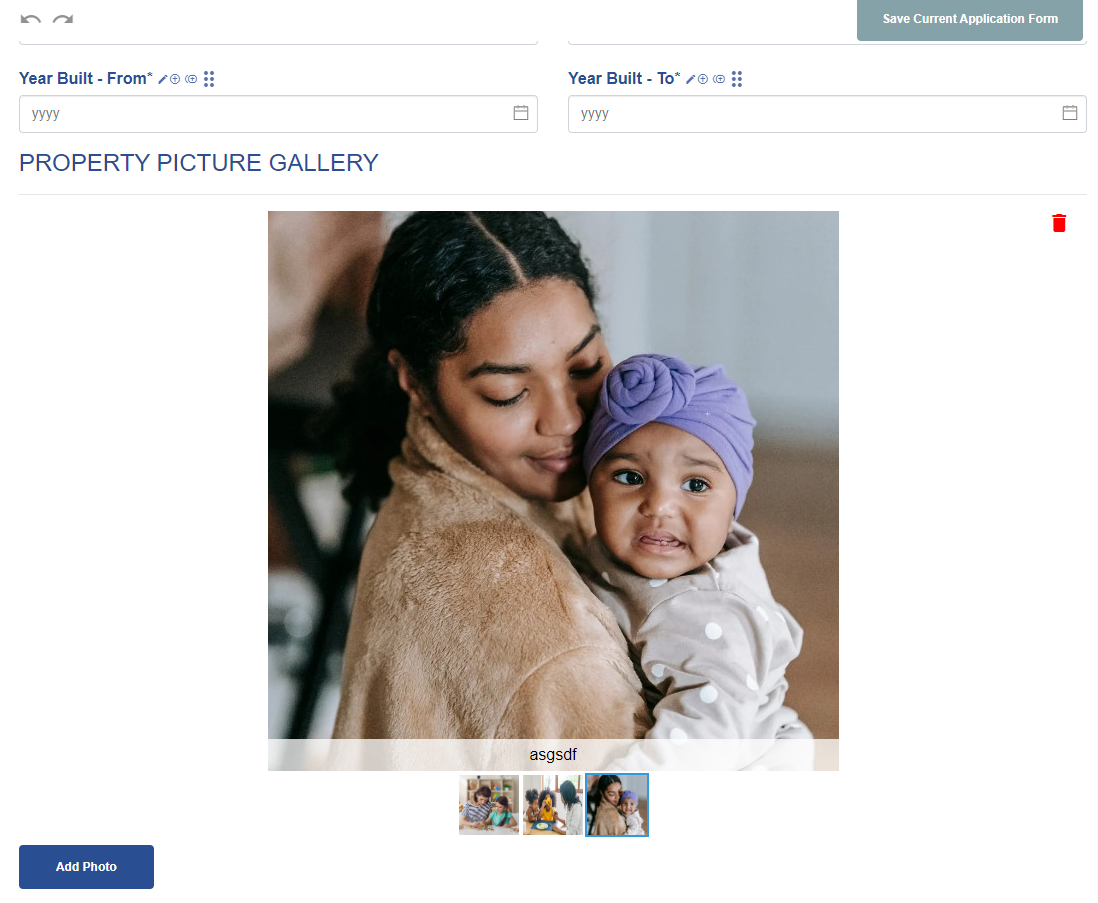 How to create a profile gallery in your application form.