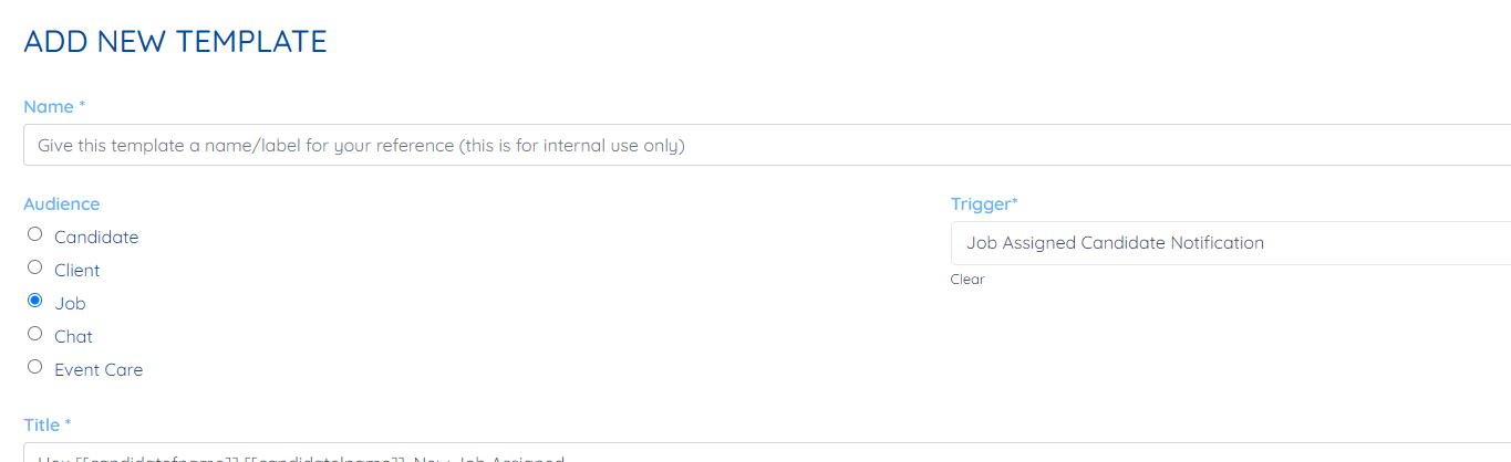 Push notification Booking Confirmation Template