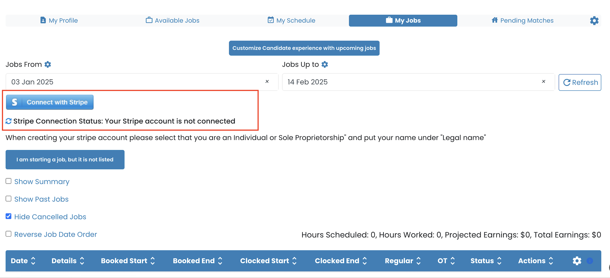 Candidates: How to Setup Stripe