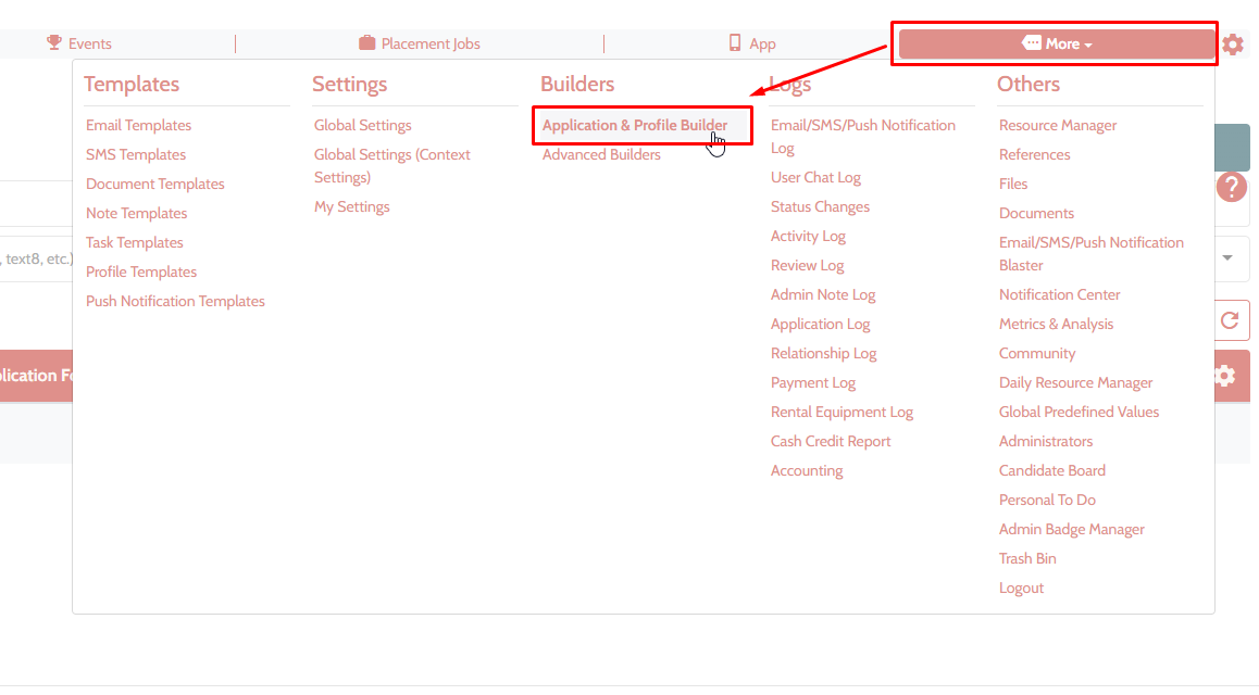 How to add Types to the applicant quick form